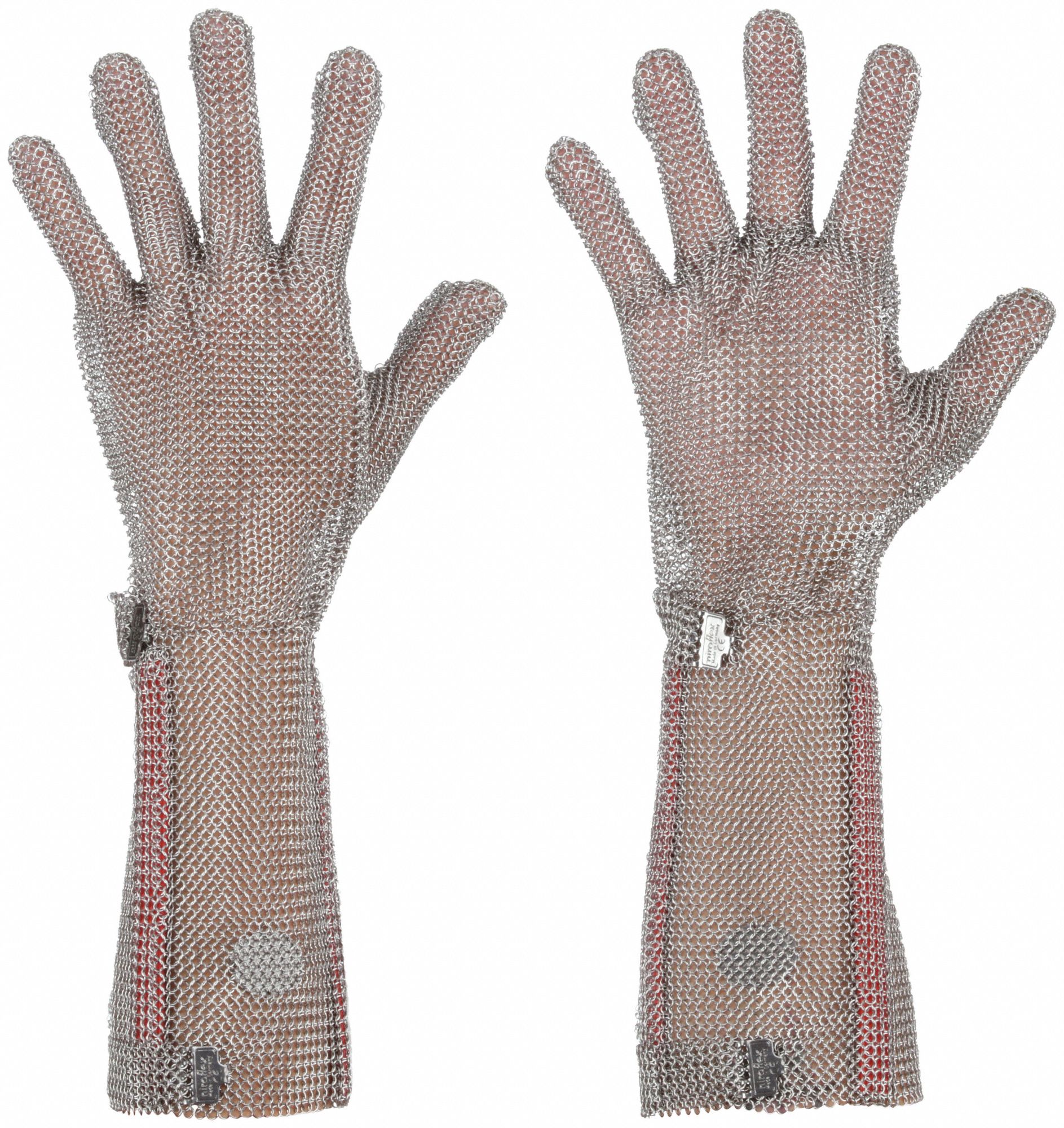 NIROFLEX USA, M, Forearm, Chainmail Cut-Resistant Glove,M/8 - 18C914|GU ...