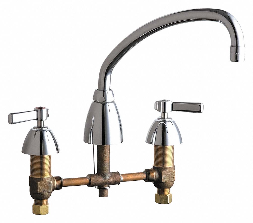 CHICAGO FAUCETS KITCHEN FAUCET,MANUAL,LEVER,2.2GPM - Kitchen and ...