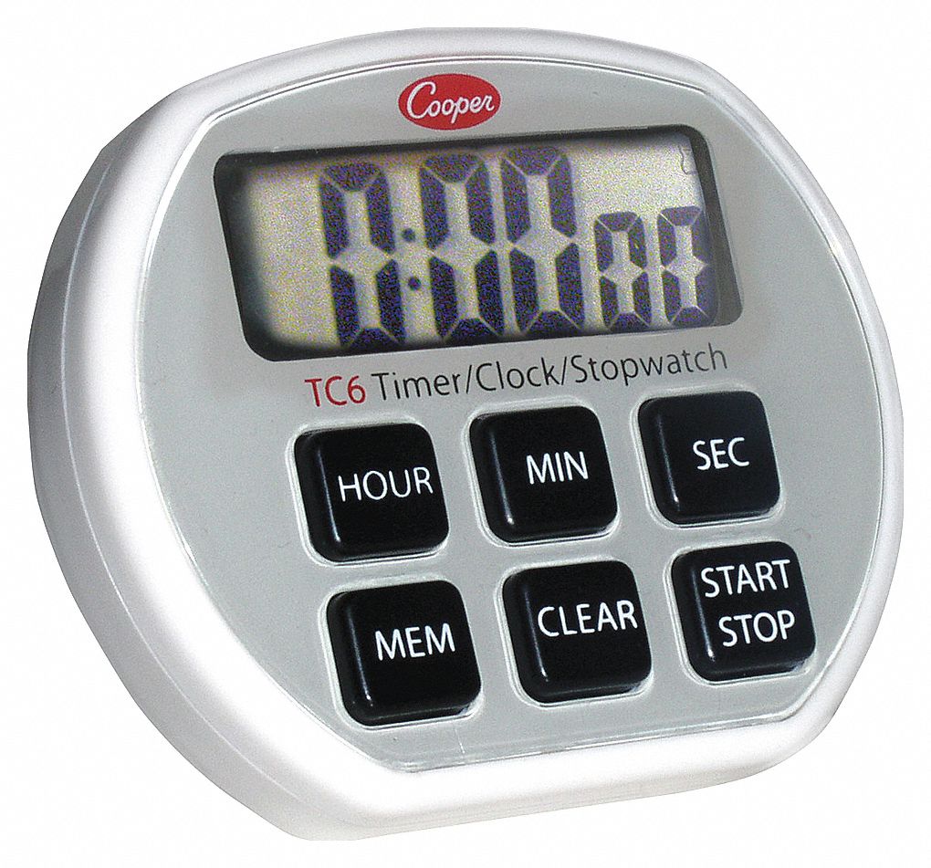COOPER ATKINS ELECTRONIC TIMER CLOCK STOPWATCH - Digital And Mechanical ...