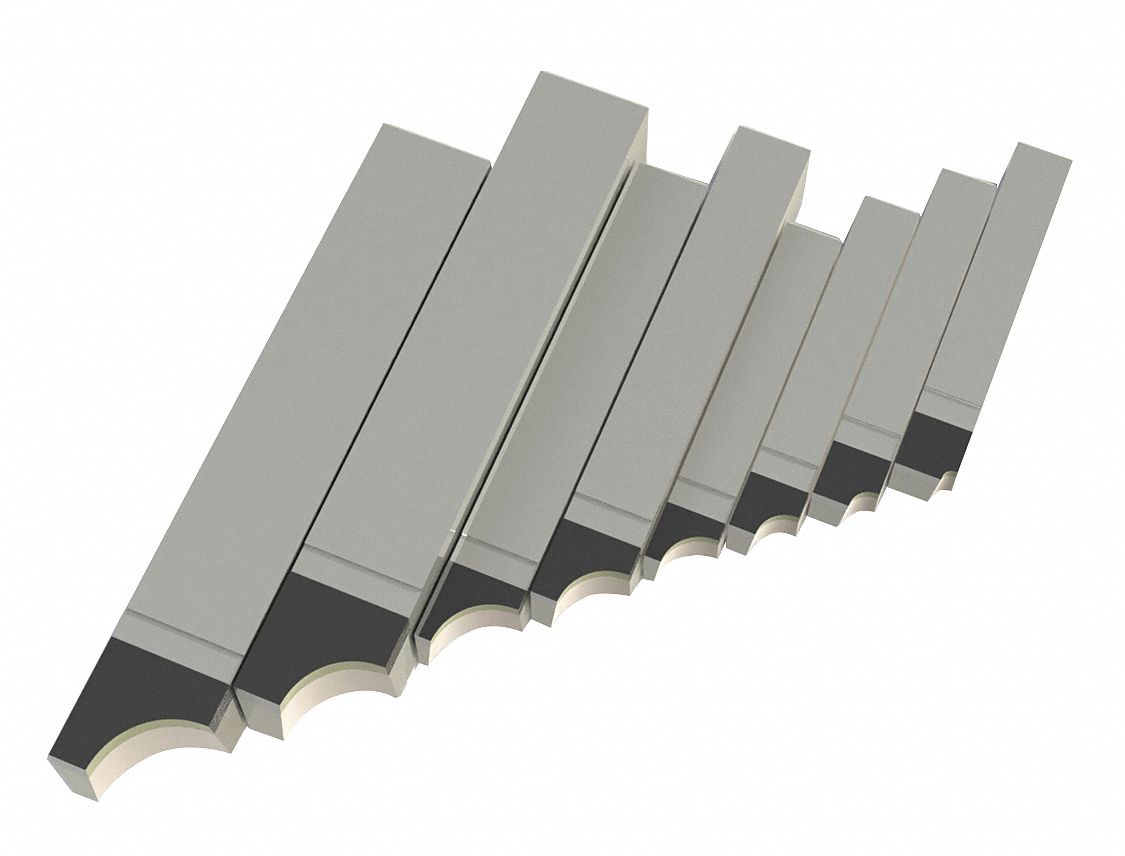 RAD Tool Bit Style, 3/8 in_1/2 in_3/4 in Shank Wd, Lathe Tool Bit Set ...