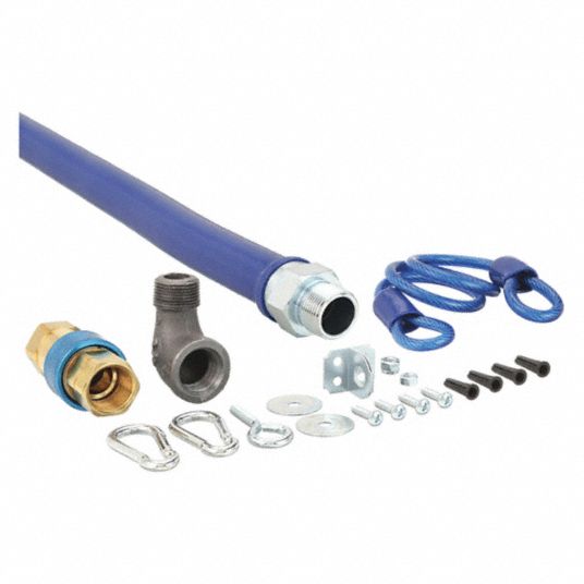 1 in Hose Inside Dia., 36 in Hose Lg, Gas Safety Kit - 18D841 ...