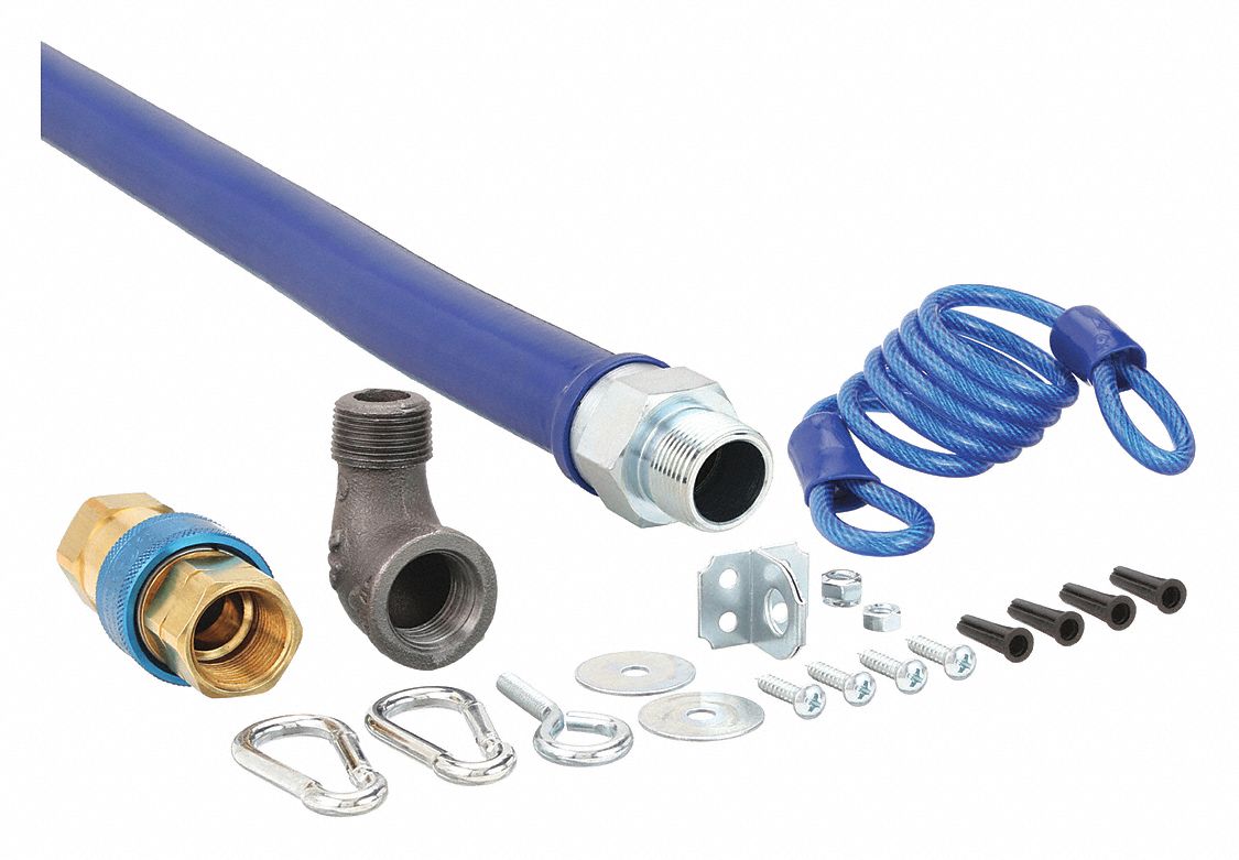 1 in Hose Inside Dia., 4 ft Hose Lg, Gas Safety Kit - 18D842 ...