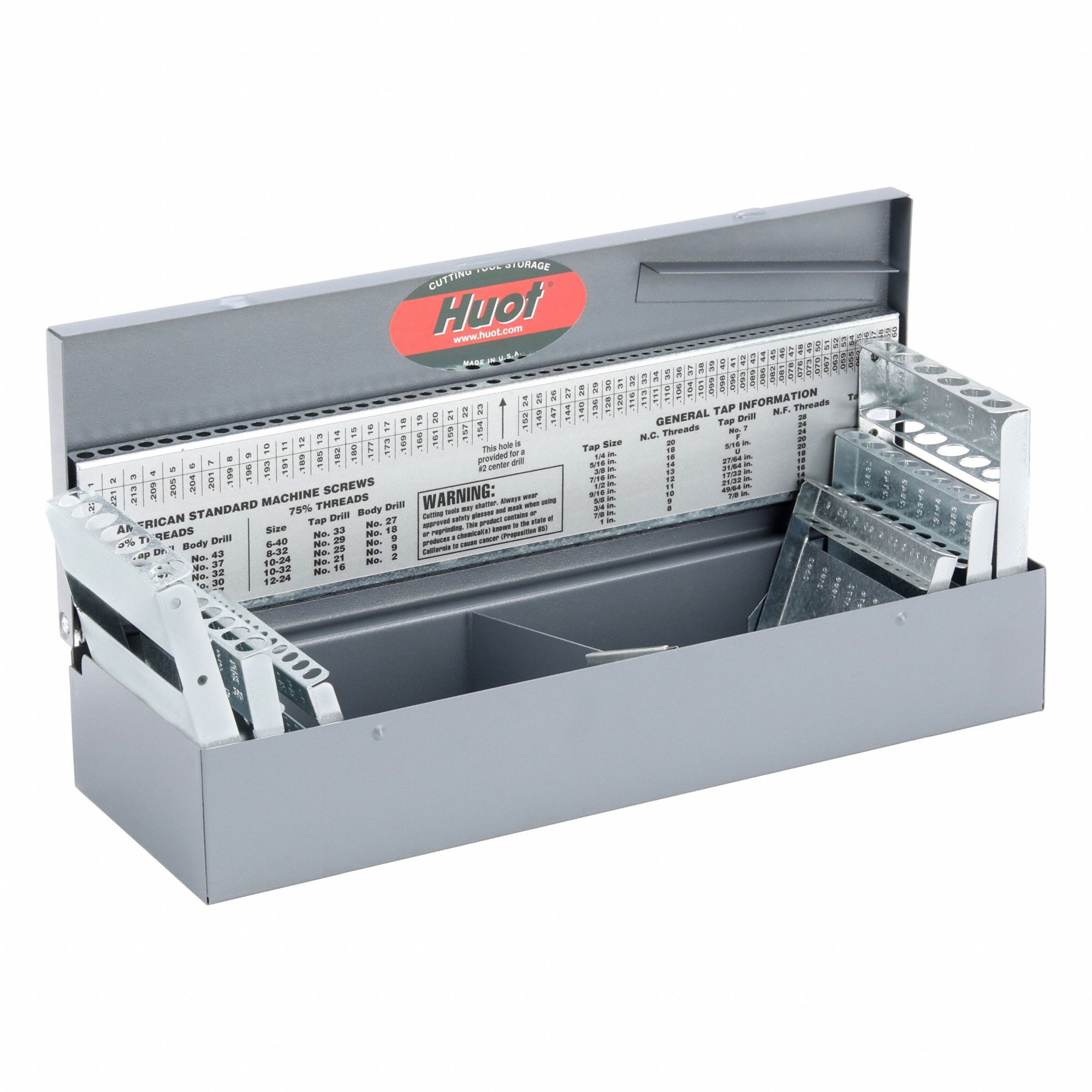 HUOT, 134 Compartments, Drill Bit Index - 18DW53|11800 - Grainger