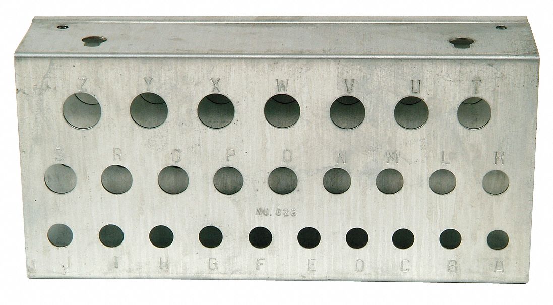 HUOT, 26 Compartments, For A to Z Drill Bits, Drill Bit Stand - 18DW76 ...
