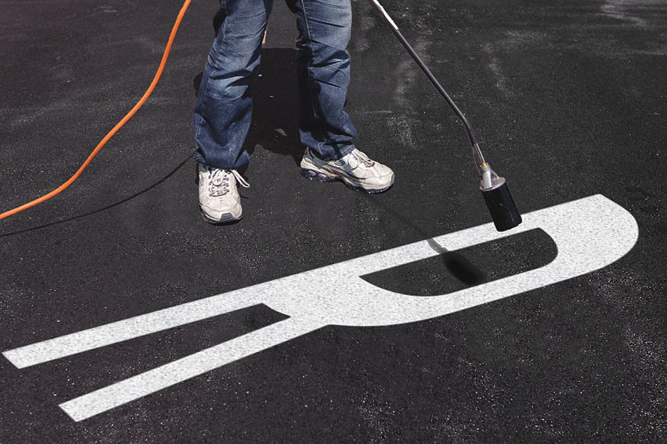 RAE Preformed Thermoplastic Pavement Markings, White, R, 6 ft Overall ...