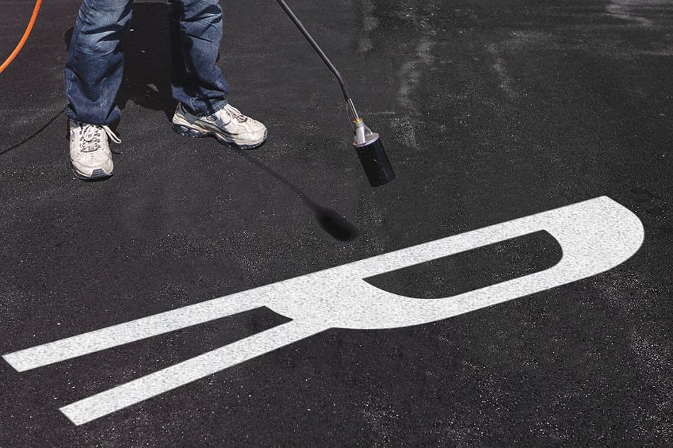 RAE Preformed Thermoplastic Pavement Markings, White, R X R, 20 ft ...