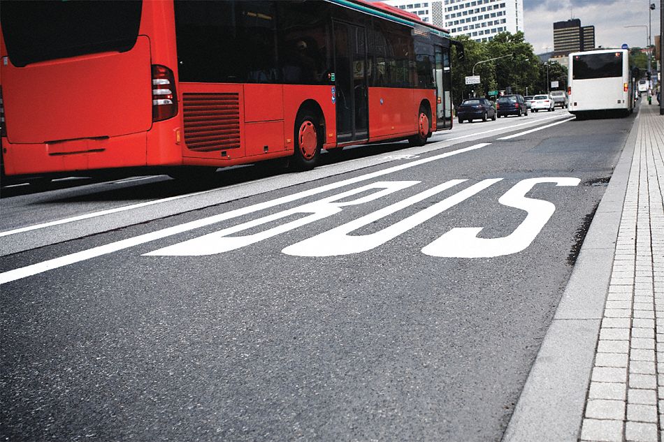 RAE Preformed Thermoplastic Pavement Markings: Bus, White, 8 ft Lg, 4 1 ...