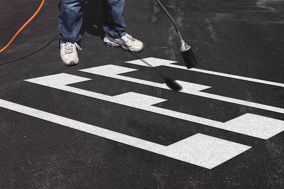 RAE Preformed Thermoplastic Pavement Markings: Left, White, 8 ft Lg, 6 ...