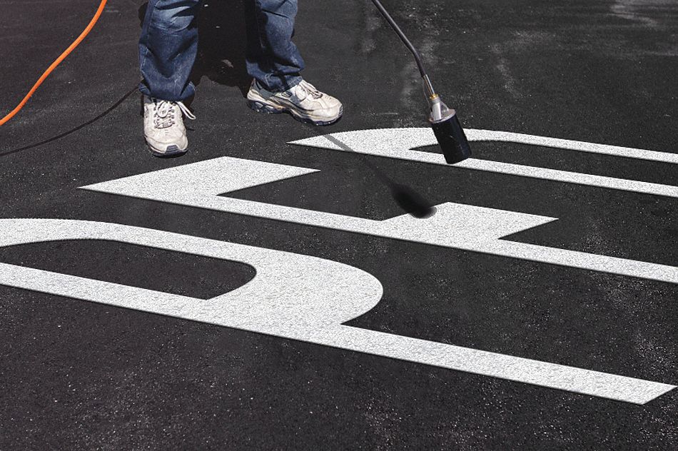 RAE Preformed Thermoplastic Pavement Markings: Ped, White, 8 ft Lg, 4 1 ...