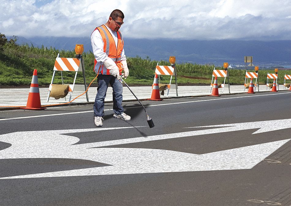 RAE Preformed Thermoplastic Pavement Markings: Combo Arrow (Straight ...