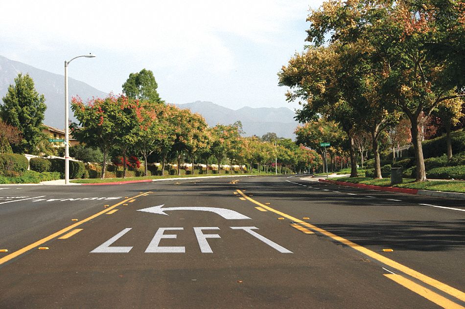 RAE Preformed Thermoplastic Pavement Markings, White, Left Turn Arrow ...