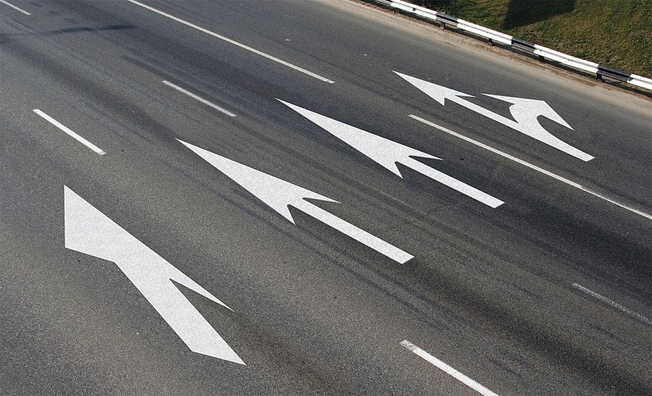 RAE Preformed Thermoplastic Pavement Markings: Right Lane Drop Arrow ...