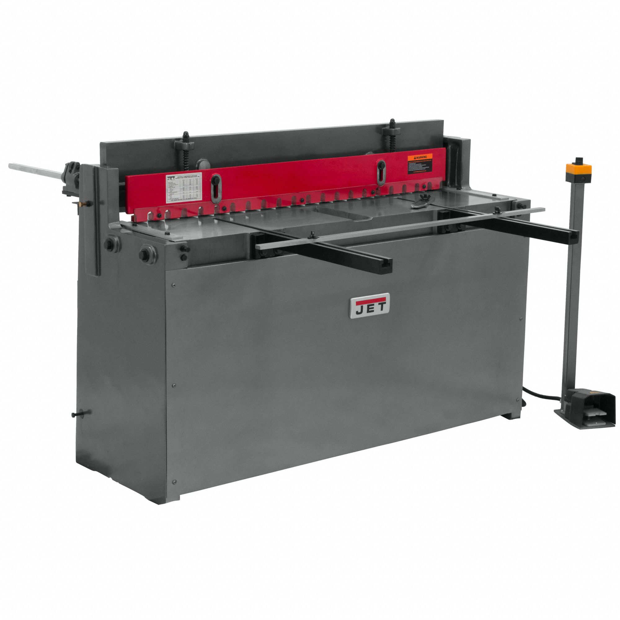JET Machining Shear: Air-Powered, Foot Pedal, 52 in Max. Cut Wd, 16 ga ...