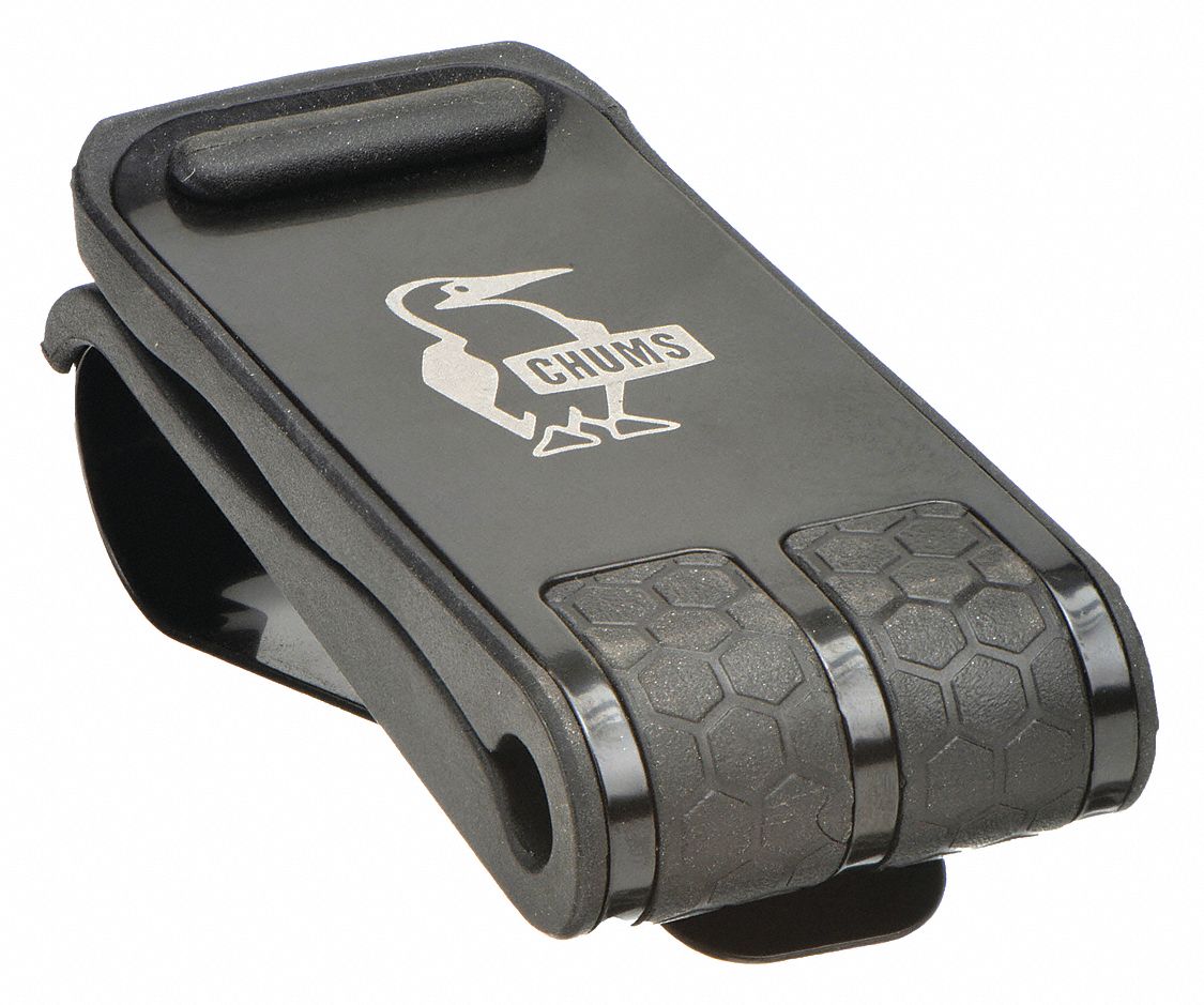 Visor Clip,Black,Aluminum - Grainger