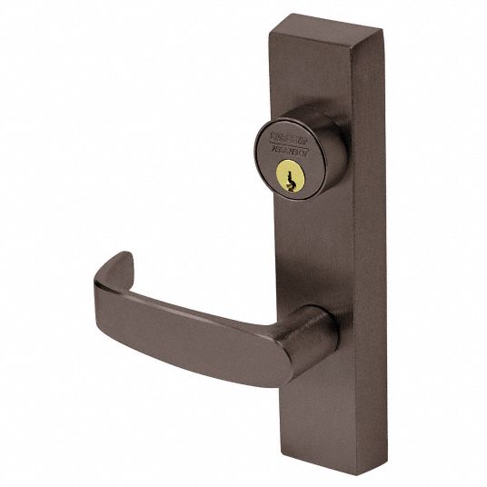 SARGENT, 48 in Max Door Wd, Bronze, Mechanical Exit Device Trim ...