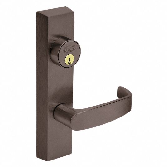 SARGENT, 48 in Max Door Wd, Bronze, Mechanical Exit Device Trim ...