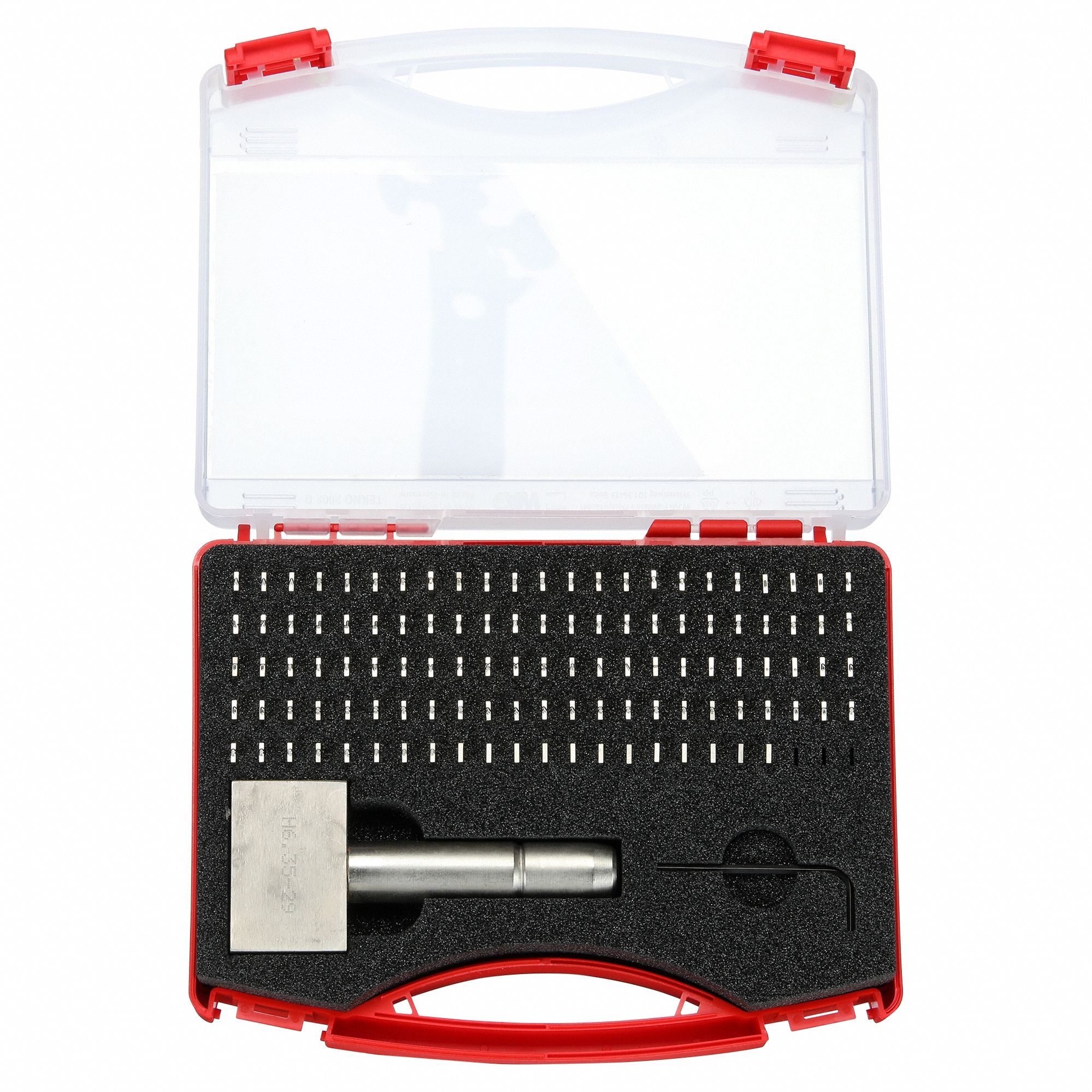 YOUNG BROS. STAMP WORKS, 1/16 in Character Ht, 7/8 in Shank Lg, Steel ...