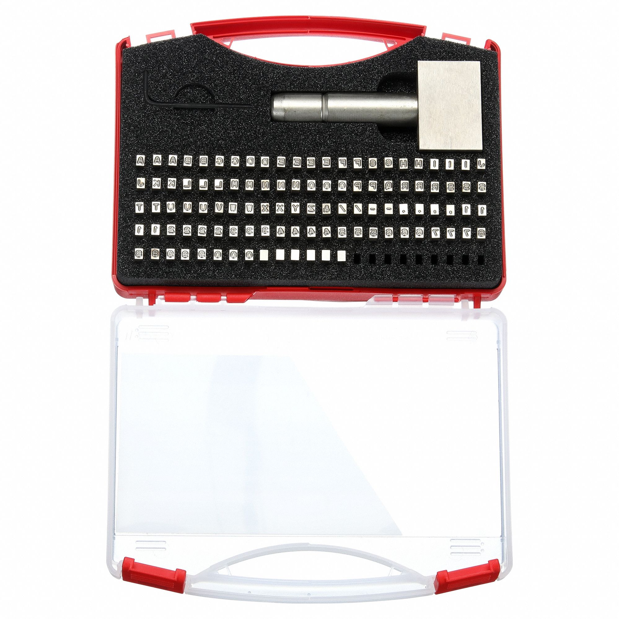 YOUNG BROS. STAMP WORKS, 1/8 in Character Ht, 7/8 in Shank Lg, Steel ...