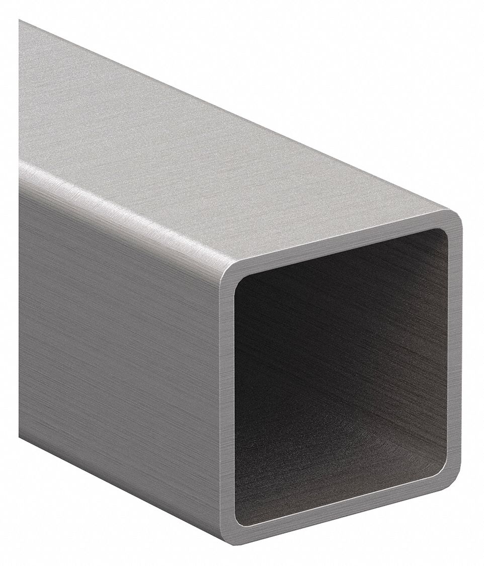 1 in x 1 in, 12 ft Lg, Square Tube Profile - 18G633|9000-145 - Grainger