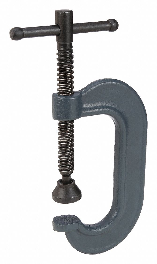 WILTON, Heavy Duty, V-Grooved, C-Clamp - 18G705|803 - Grainger