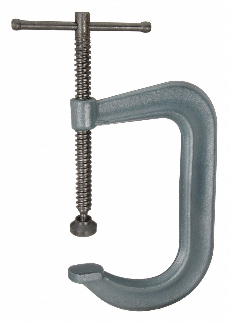 WILTON, Extra Heavy Duty, V-Grooved, C-Clamp - 18G727|4406 - Grainger