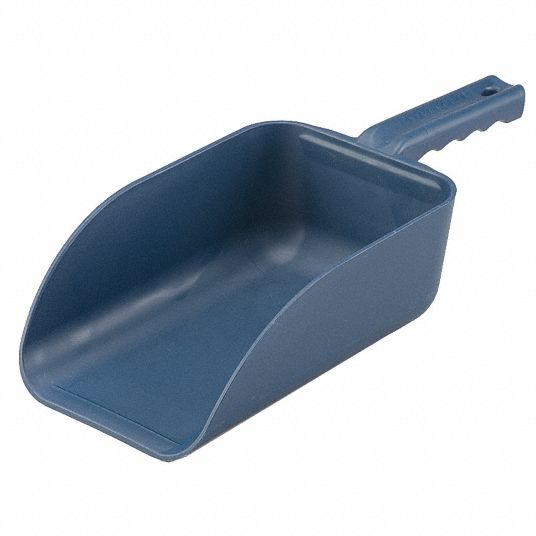 Hand Scoop,Metal Detectable,32 oz,Blue - Grainger