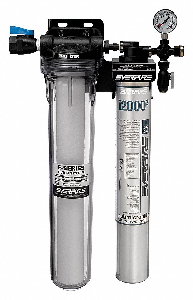 EVERPURE ICE MACHINE FILTER SYSTEM,SINGLE,3/ - Water Filtration Systems ...
