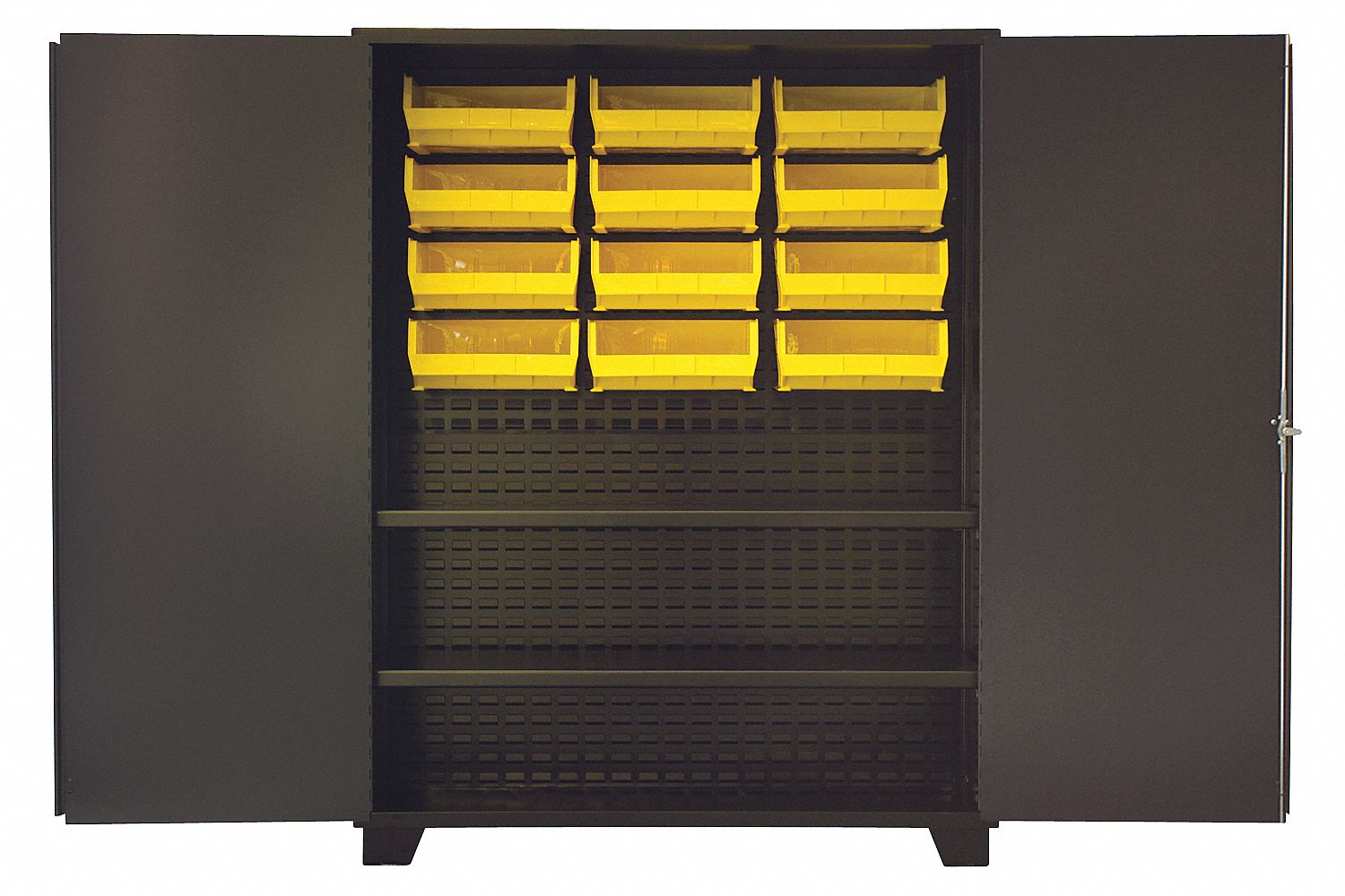 JAMCO, 60 in x 24 in 78 in, 2 Shelves, Bin Cabinet - 18H099|HH260BL ...