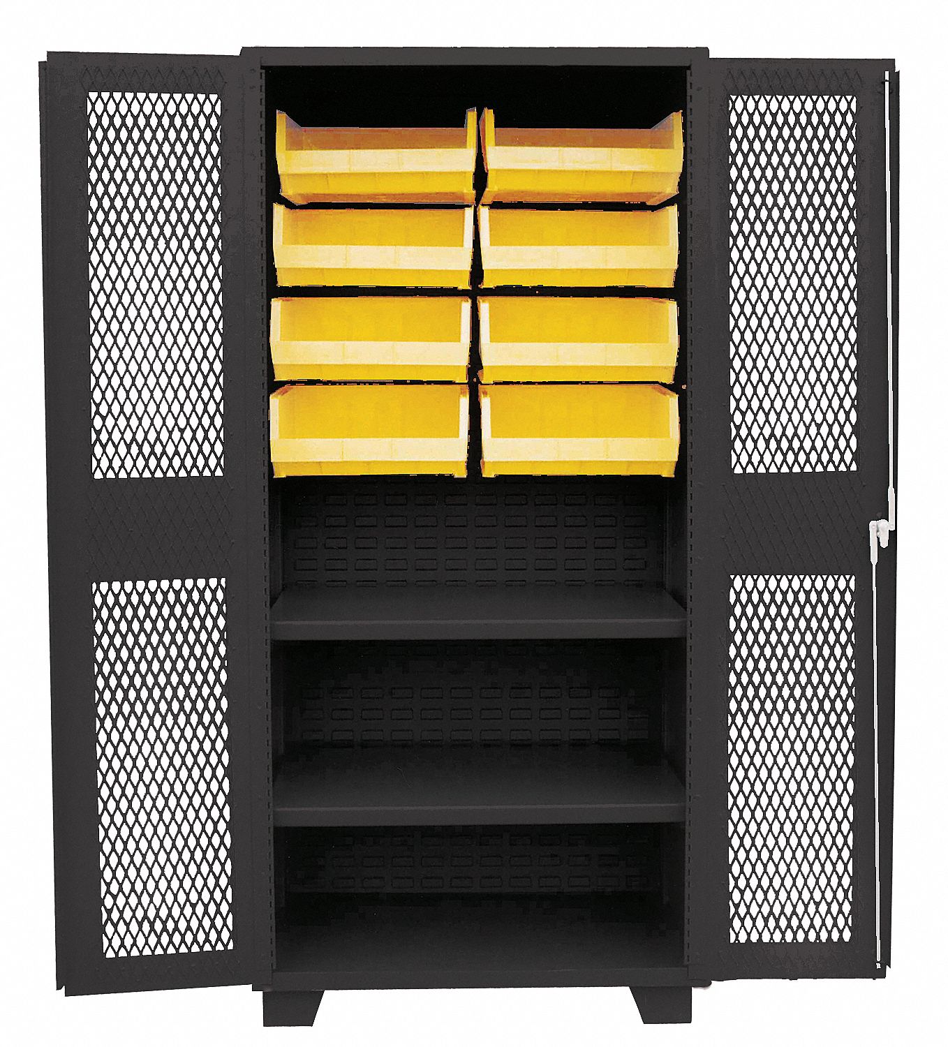 JAMCO, 36 in x 24 in 78 in, 2 Shelves, Bin Cabinet - 18H112|DH236BL ...