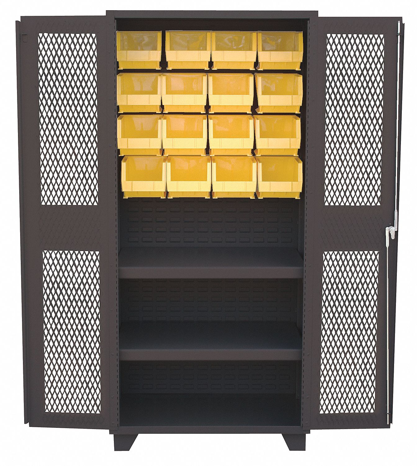 JAMCO, 36 in x 24 in 78 in, 2 Shelves, Bin Cabinet - 18H115|DY236BL ...