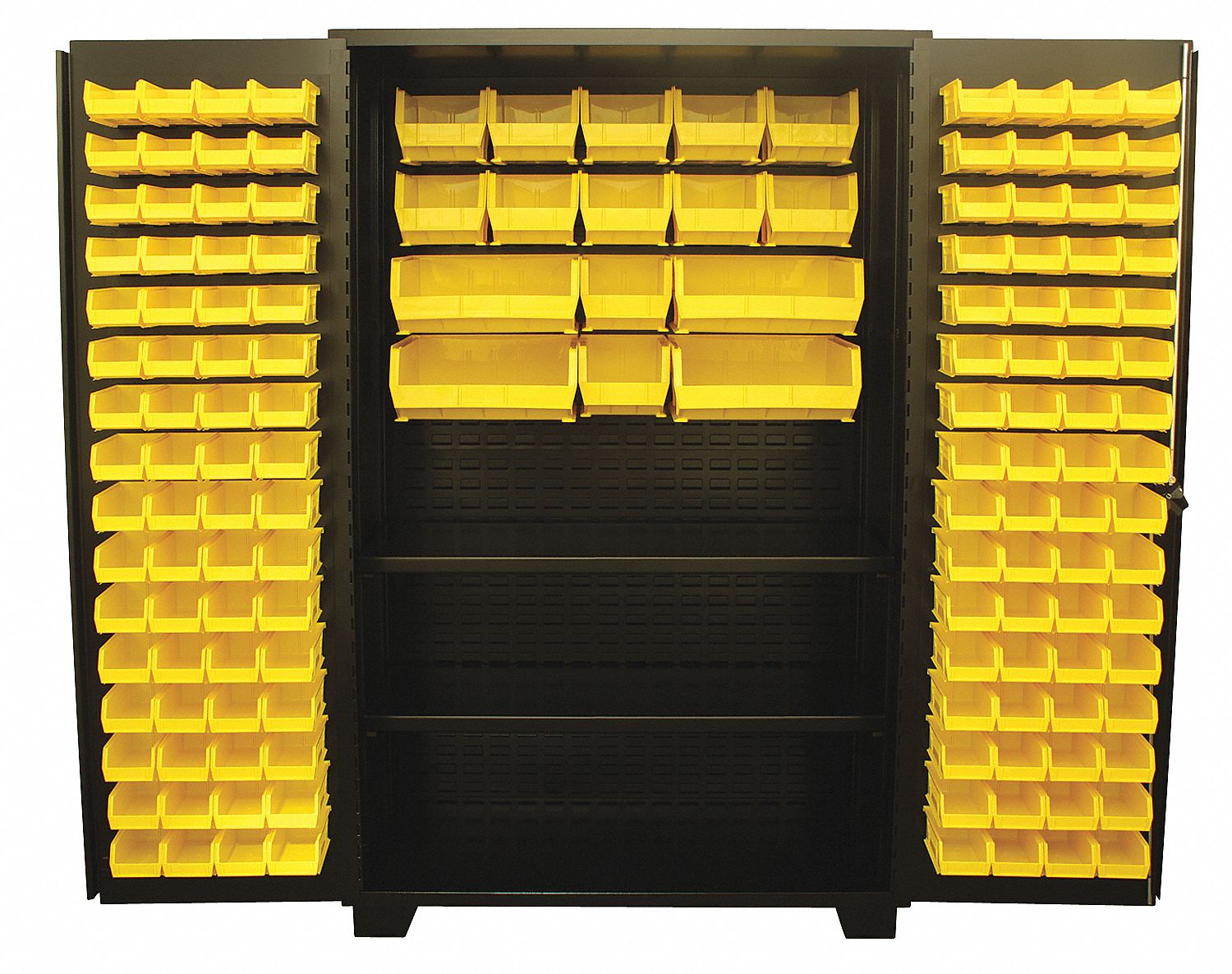 JAMCO, 48 in x 24 in 78 in, 2 Shelves, Bin Cabinet - 18H152|DX248BL ...