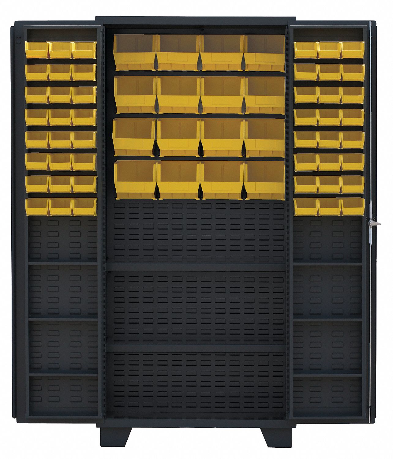 JAMCO, 36 in x 24 in 78 in, 8 Shelves, Bin Cabinet - 18H155|DU236BL ...