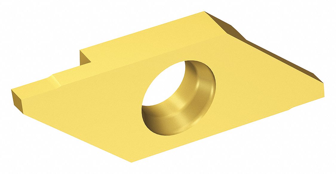 SANDVIK COROMANT, Left Hand, 0.002 in Corner Radius, Grooving Insert ...