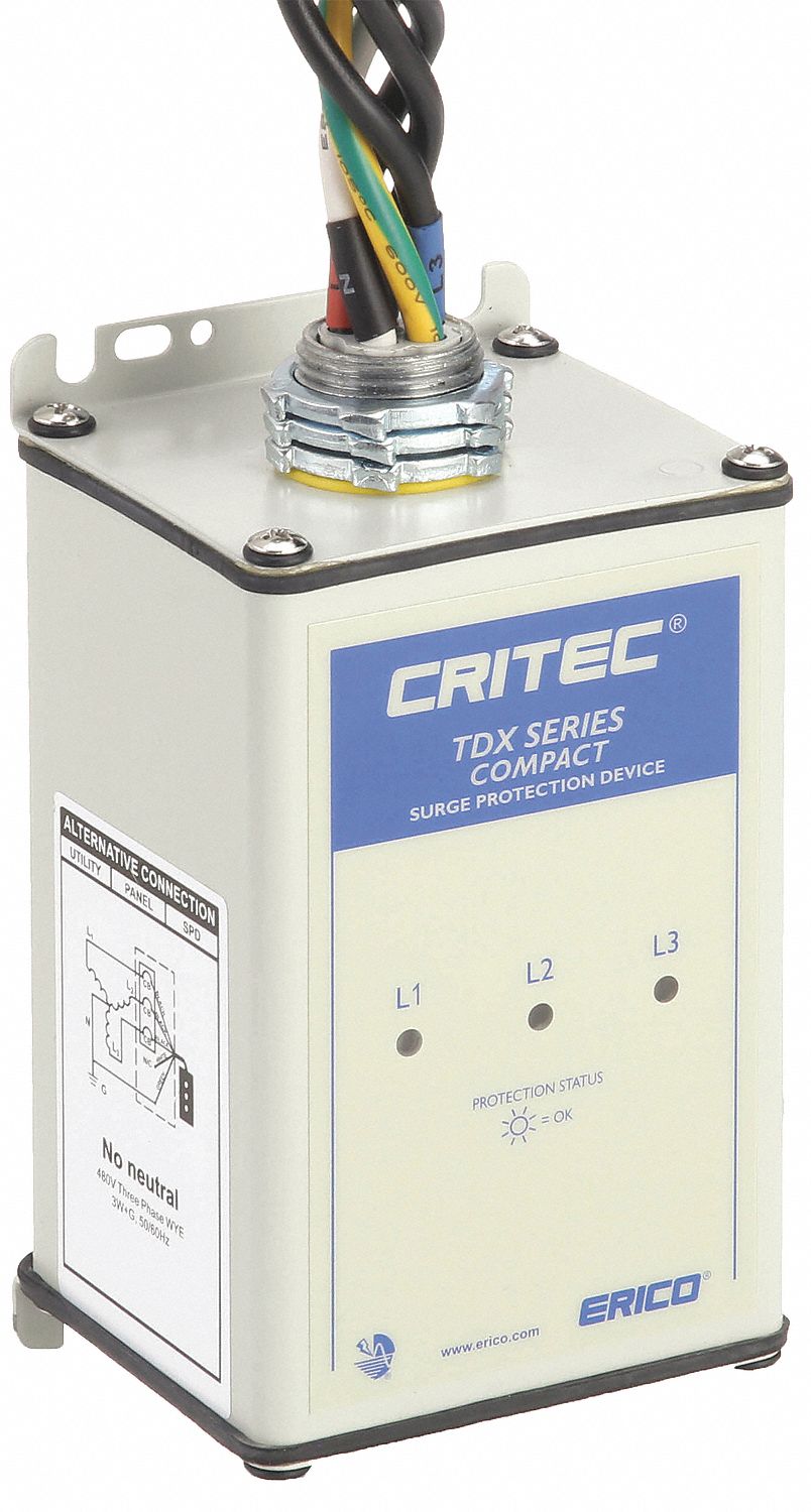 NVENT ERICO, Three Phase, 277/480V AC Wye, Surge Protection Device ...