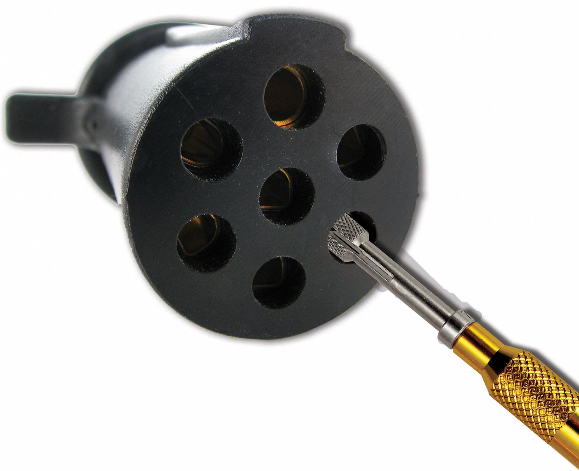 IPA 7 Round Pin Connector Cleaners: 7-Way (Round), 9 in Overall Lg, 1 ...