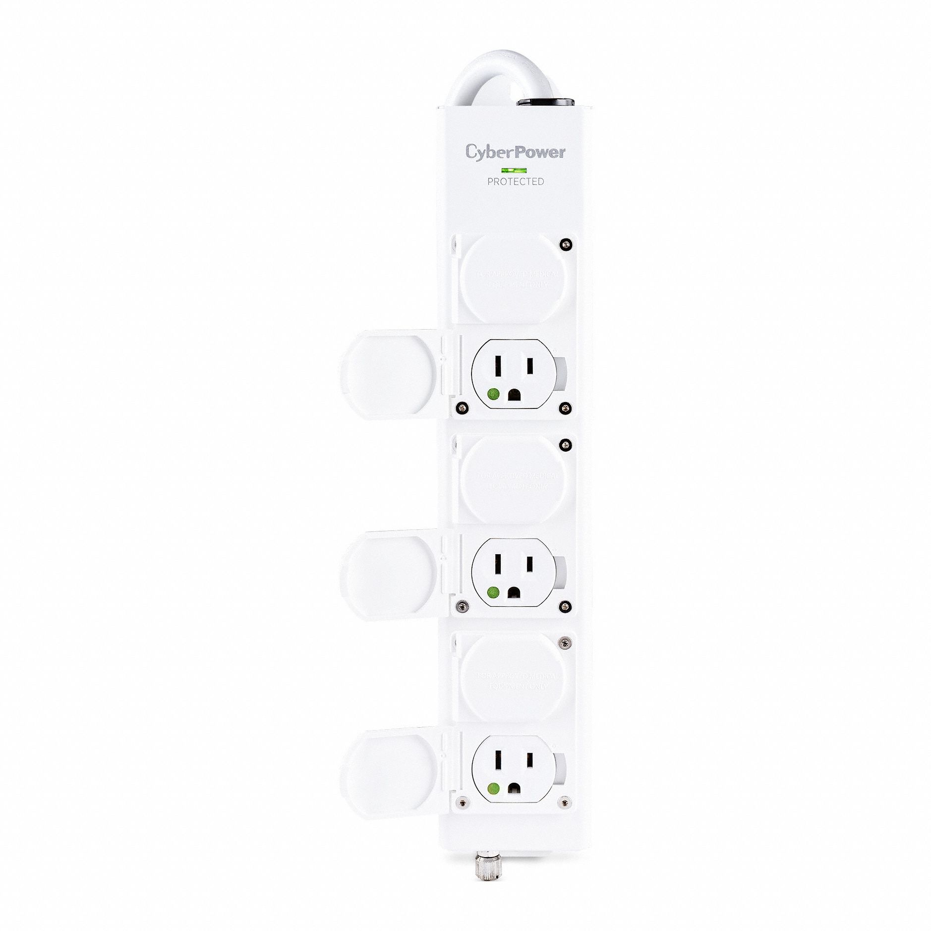 CYBER POWER, 6 Outlets, 15 ft Cord Lg, Outlet Strip - 402LD5|MPV615S ...