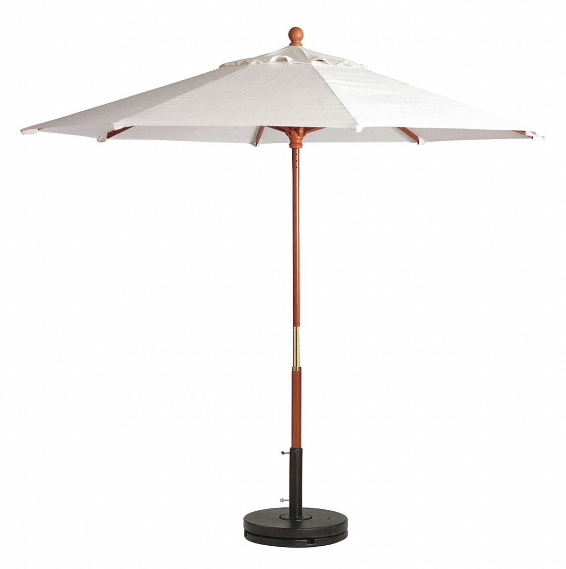 GROSFILLEX, White, Wood, Patio Umbrella - 190V98|98910431 - Grainger