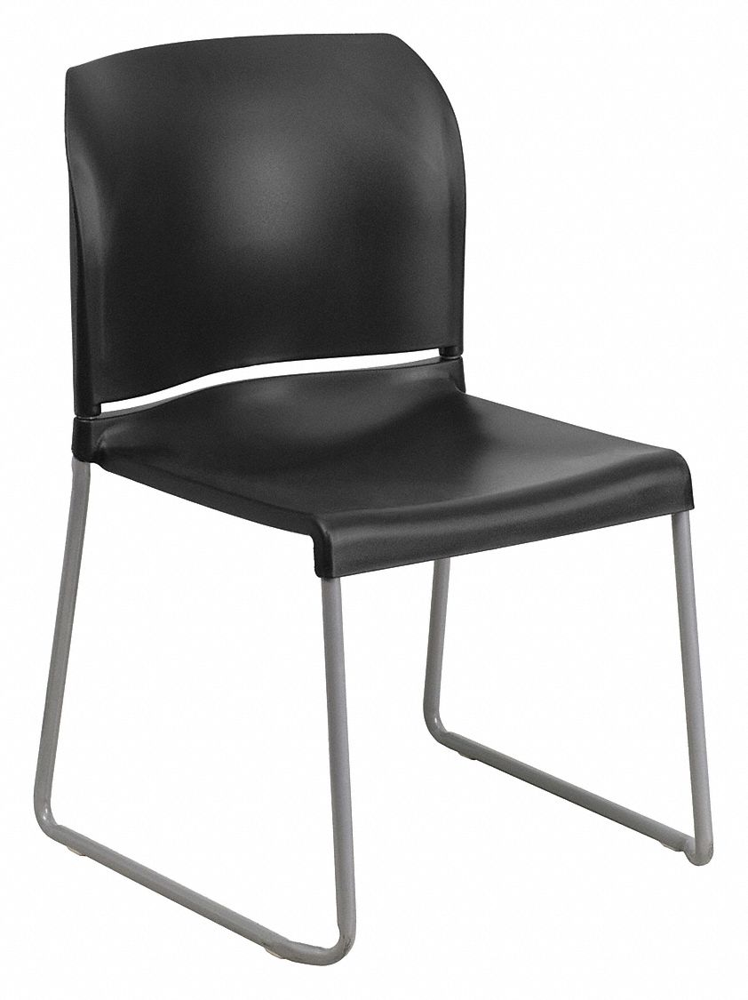 FLASH FURNITURE, Plastic Seat, Steel Frame, Stacking Chair - 192L75|RUT ...