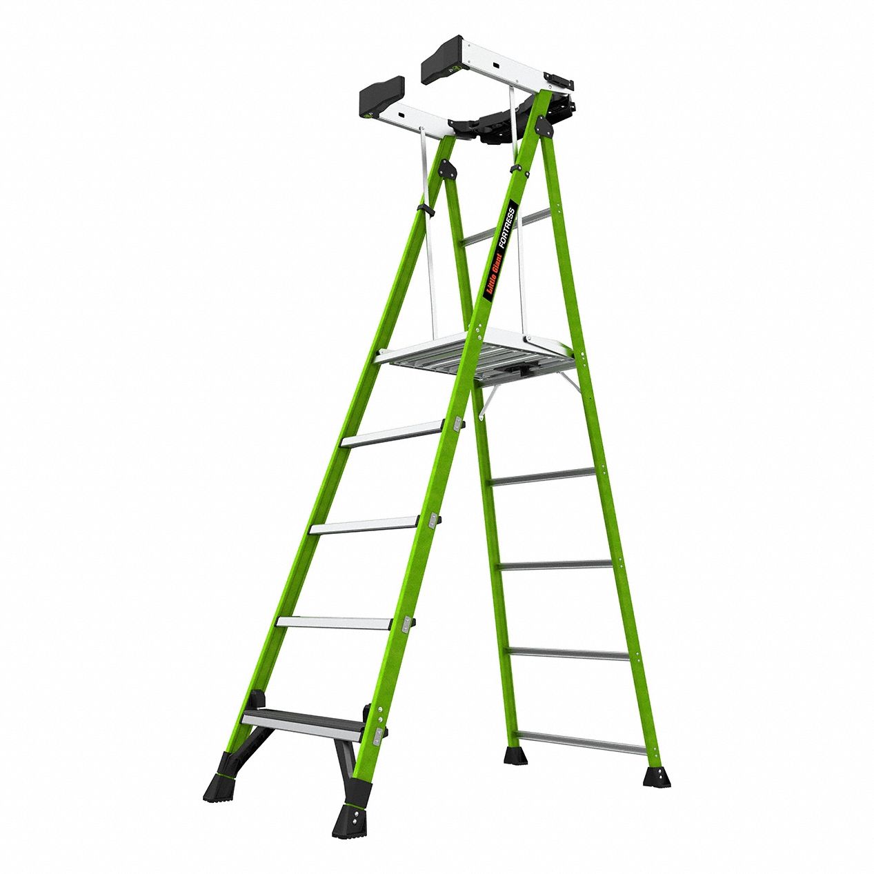 LITTLE GIANT, 5 ft Overall Ht, Fiberglass, Platform Stepladder - 803J12 ... LITTLE GIANT, 5 ft Overall Ht, Fiberglass, Platform Stepladder - 803J12 ...