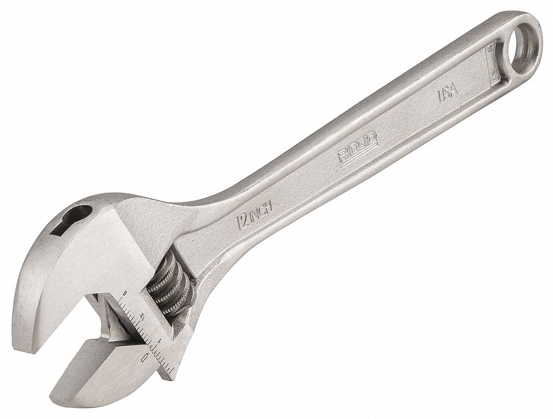 RIDGID Llave Ajustable 12" Acero Cromo Vanadio - Llaves Ajustables ...