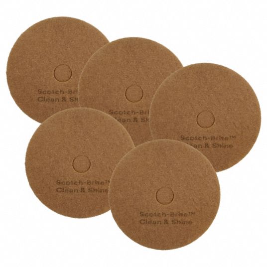 SCOTCH-BRITE, Deep Scrubbing, Brown/Yellow, Scrubbing Pad - 458K85 ...