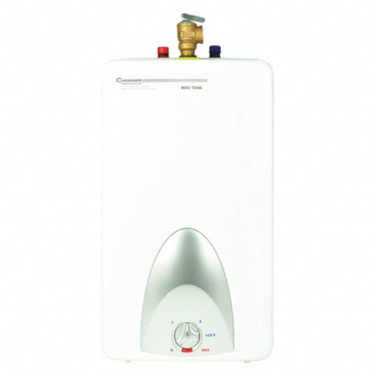 CHRONOMITE LABS, 110/120V AC, 4 gal, Electric Mini Tank Water Heater ...