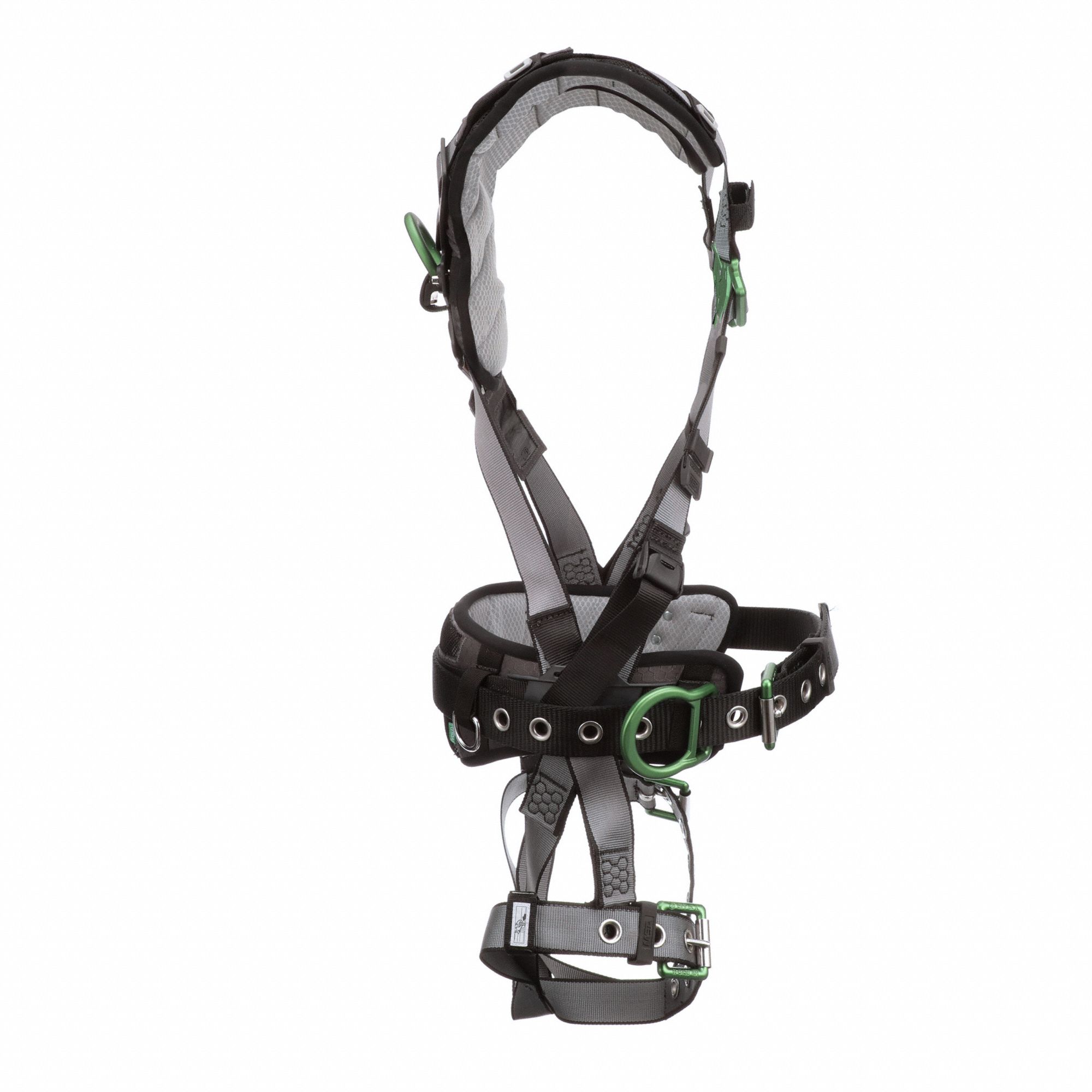 MSA Full Body Harness: Positioning, Vest Harness, Back/Hips, With Belt ...