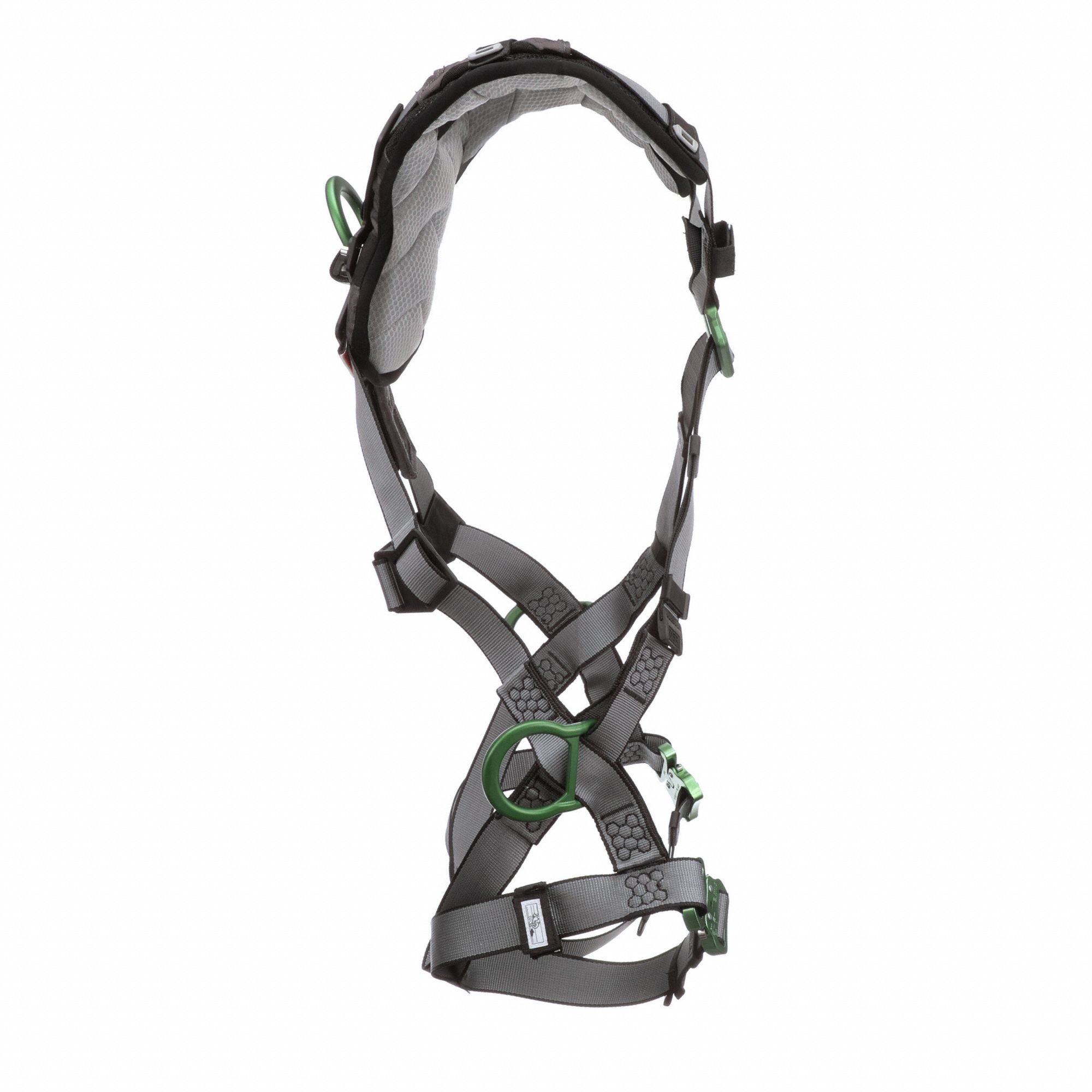 MSA Full Body Harness: Positioning, Vest Harness, Back/Hips, Stainless ...