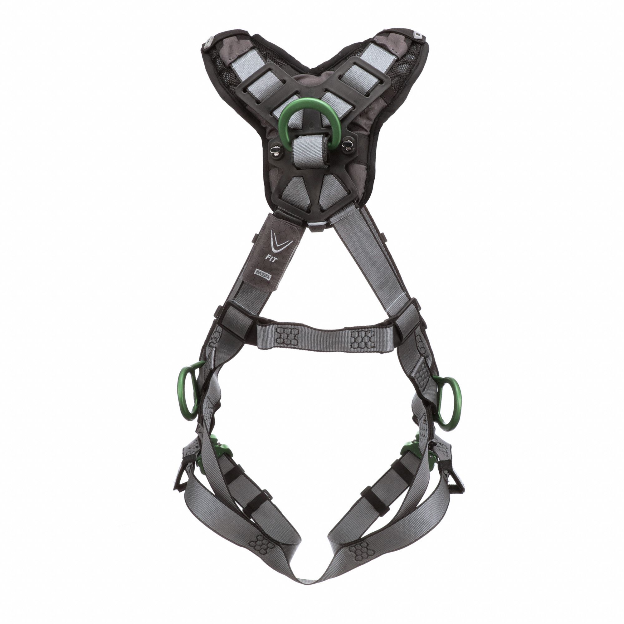 MSA Full Body Harness: Positioning, Vest Harness, Back/Hips, Stainless ...