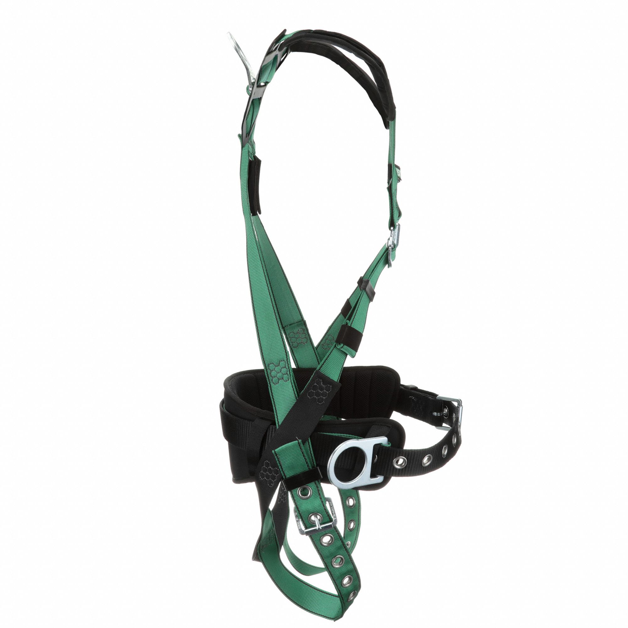 MSA Full Body Harness: Positioning, Vest Harness, Back/Hips, With Belt ...