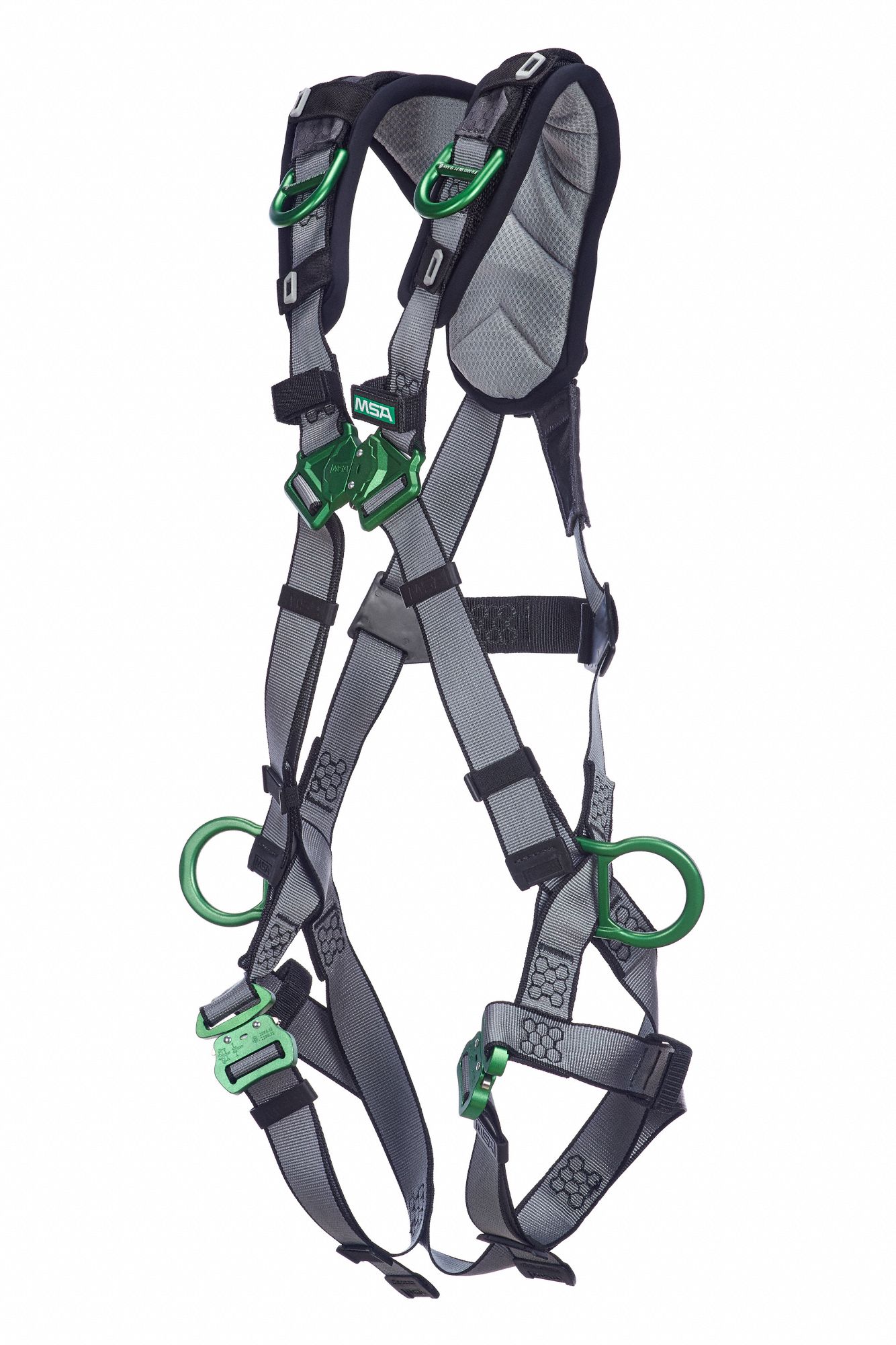MSA Full Body Harness: Confined Space/Positioning, Vest Harness, Back ...