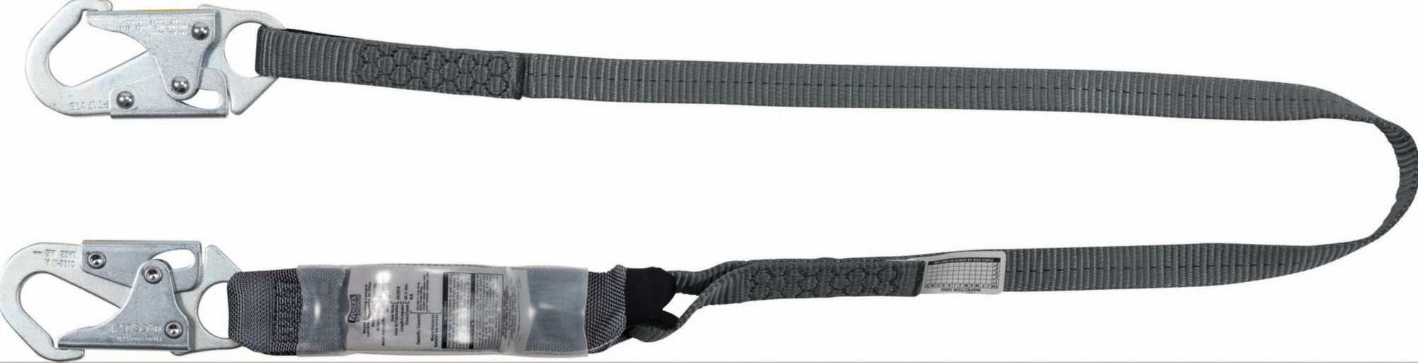 MSA, Shock Pack, Steel Snap Hook, Shock-Absorbing Lanyard - 197EJ2 ...