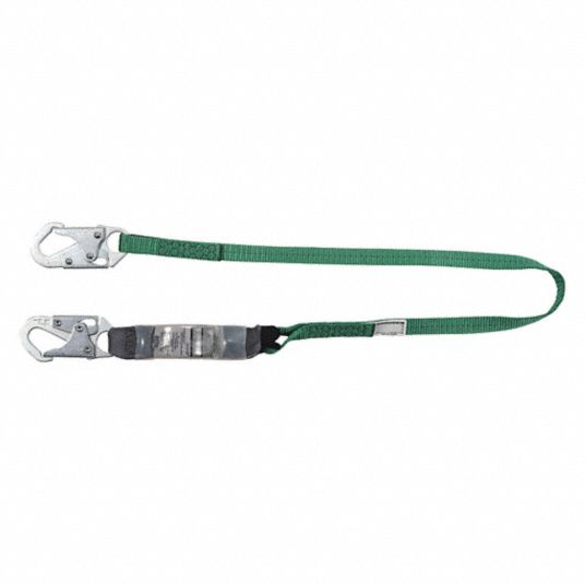 MSA, Shock Pack, Steel Snap Hook, Shock-Absorbing Lanyard - 197EJ9 ...
