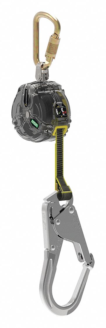 MSA, Stainless Steel Snap Hook Anchor, Harness Aluminum Carabiner, Self ...